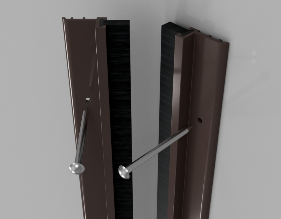 Stormguard 2057mm Silkseal Around Door Seal Brown - Construction Supplies