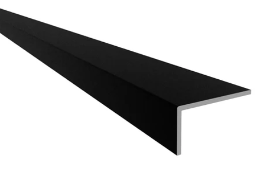 Rothley 2 Metre Aluminium Unequal Angle Profile 20mm x 10mm Matt Black ...